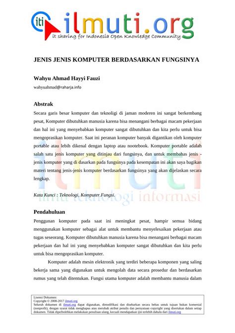 PDF JENIS JENIS KOMPUTER BERDASARKAN FUNGSINYAilmuti Org Wp Content Uploads WahyuAhmad