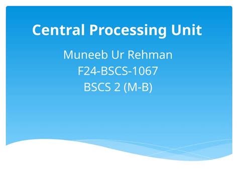 Understanding The Central Processing Unit The Brain Of Modern
