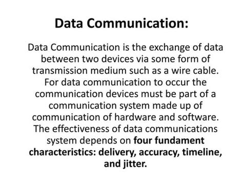 Data Communication Ppt