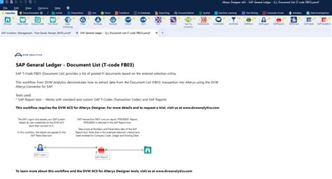 Sap General Ledger Extract Document List From T Alteryx Community