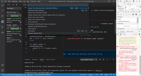 Support For Pyspark Interactive · Issue 1078 · Microsoftvscode Jupyter · Github
