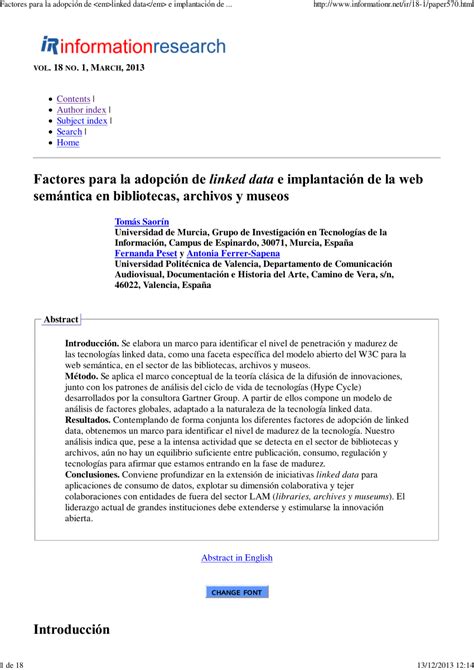 Pdf Factors Linked To The Adoption Of Data And Implementation Of The