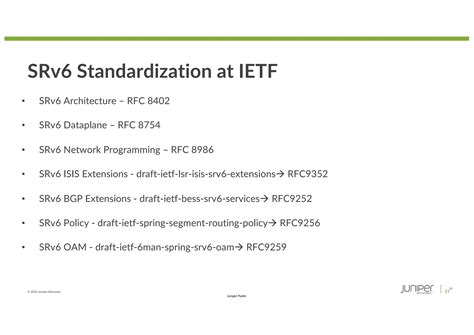 Srv6 Deployment And Usecases By Aditya Kaul Pdf Computer Networking Computing