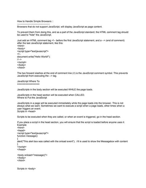 Scripting The Dom
