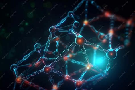 Premium Photo Science Molecular Structure Close Up Background Template Wallpaper Or Banner