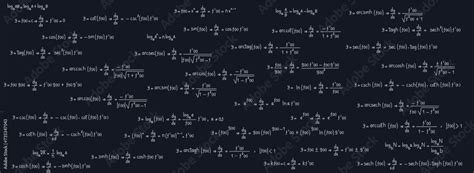 School And University Notes On Exercises Equations And Formulas Of Logarithms Derivatives