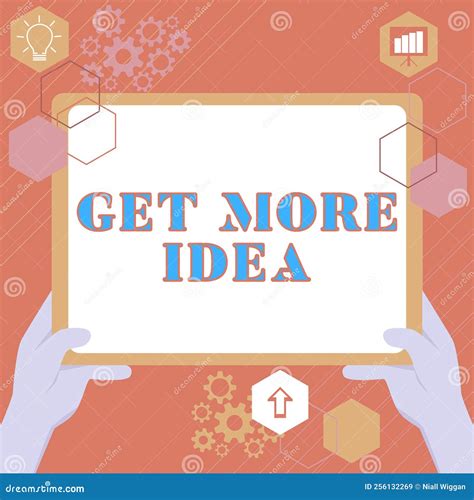 conceptual display get more idea conceptual photo random input mind