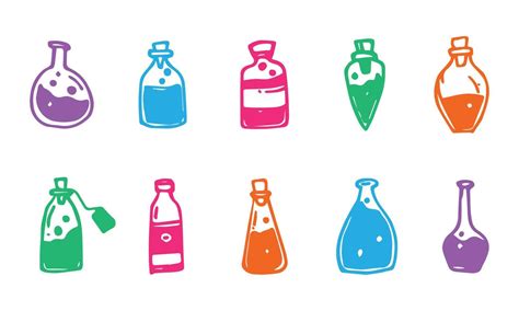 Simple Illustration Of A Colored Poison Bottle 11123415 Vector Art At