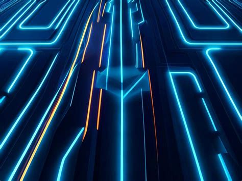 Premium Photo Tron Pattern Background Free Downloade