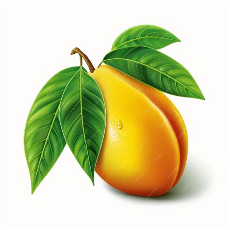 Premium Photo Realistic Mango Vector Png On White Background