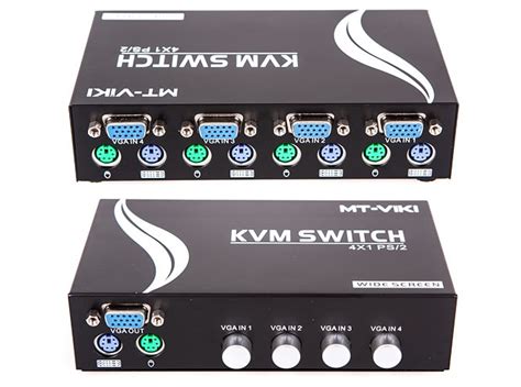 4 Port Kvm Switch Manual Controller Clearance Cable Warehouse Quality Home Theatre And