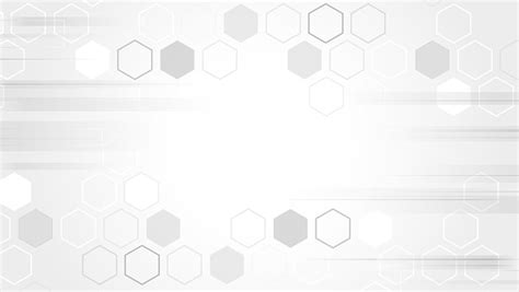 추상적인 미래 지향적 커뮤니케이션 다양한 기술 요소가 있는 하이테크 회색 배경 Hexagons 와 Lines 와 Hexagons 와 Hexagons 와 Hexagons 와