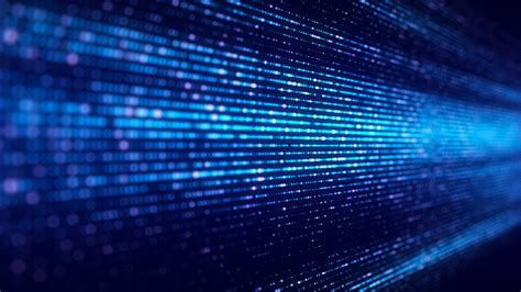 Futuristic Blue Dots Background Abstract Glitch Background Corrupted Binary Code Technology Of