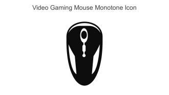 Video Gaming Mouse Monotone Icon In Powerpoint Pptx Png And Editable Eps Format PPT Slide