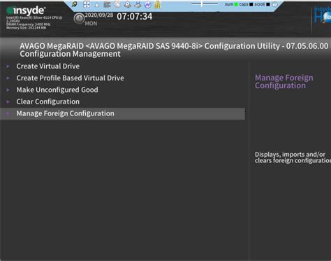 importing raid configuration 9440 8i fusioncube 1000h and 1000d 6 0 product documentation