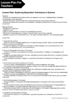 Separation Techniques For Mixtures Elements Compounds And Mixtures