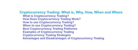 Cryptocurrency Trading What Is Why How When And Where Dot Net
