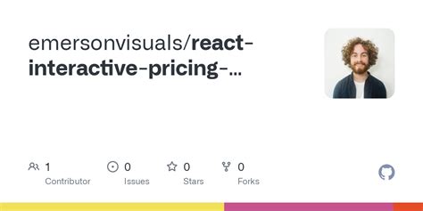 Github Emersonvisualsreact Interactive Pricing Componet