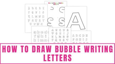 How To Draw Bubble Writing Letters