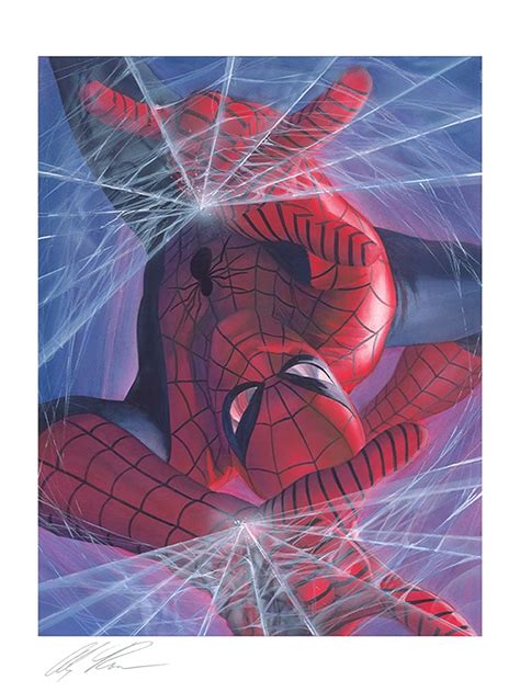Marvelocity Spider Man Fine Art Print By Alex Ross Sideshow Collectibles