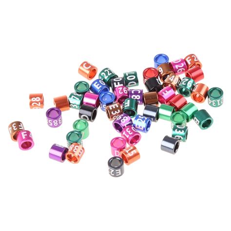 Пръстени за птици Ленти за крака Сплав Многоцветни за ленти за крака на гълъби Пръстени с щипки