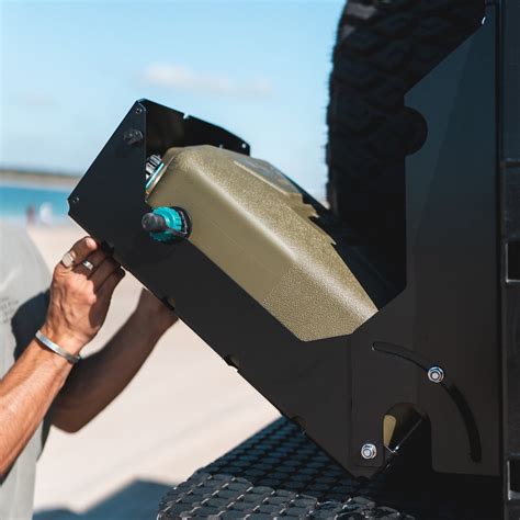 Ontap Lockable Jerry Can Holder Black