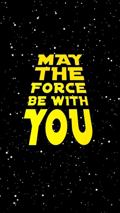May The Force Be With You Star Wars Poster Star Wars Catch Phrases