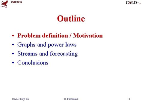 Cmu Scs Data Mining In Streams And Graphs