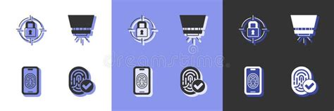 Set Fingerprint Lock Mobile With Fingerprint Scanner And Fire