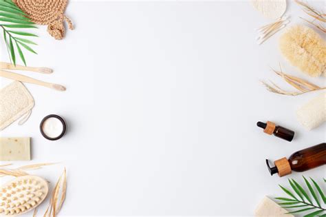 제로 폐기물 지속 가능하고 환경 친화적 인 라이프 스타일 화이트 백그라운드에 친환경 천연 세정 제품 세트 플랫 레이 복사 공간 0에 대한 스톡 사진 및 기타 이미지 Istock