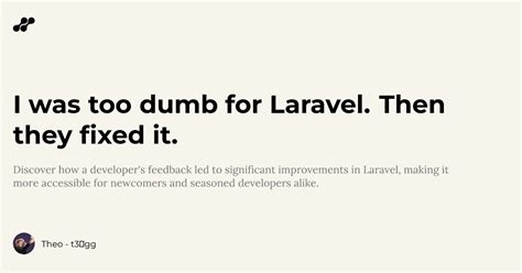 I Was Too Dumb For Laravel Then They Fixed It Verved