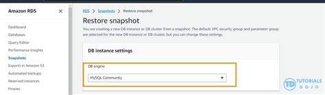 Guided Labs Creating And Restoring Rds Backups Using Snapshots Tutorials Dojo