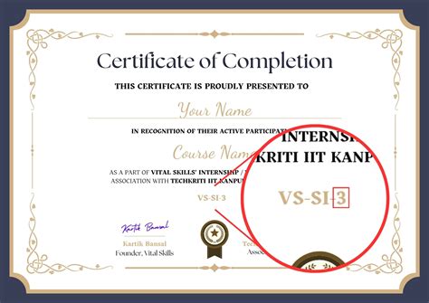 Verify Certificate Vital Skills