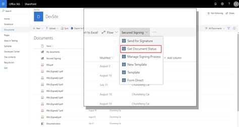 Secure Digital Signatures In Microsoft Sharepoint Secured Signing