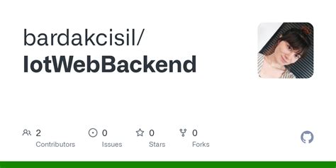 GitHub Bardakcisil IotWebBackend