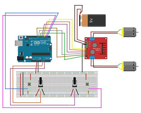 controle de motor dc com o l293d ponte h arduino e ci