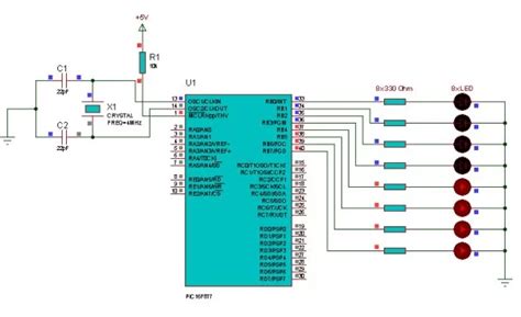 ccs toggle led example pic16f877