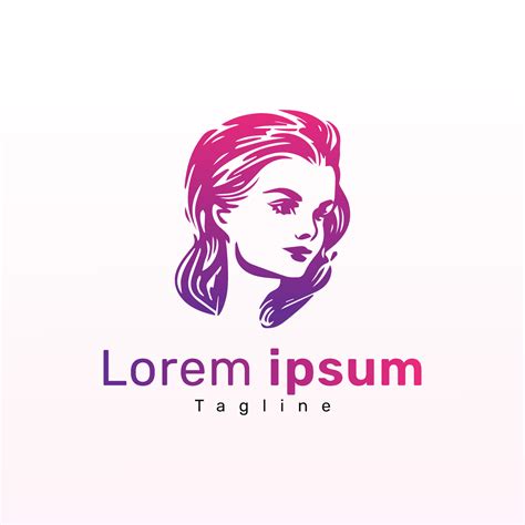 Celebrating Womens Day With A Graceful Pink Gradient Girl Logo