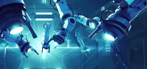 Robotics And Automation Future Of Manufacturing Premium Ai Generated Image