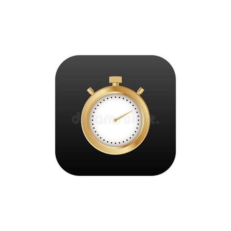 Clock Application For Mobile Phone Time Icon In Modern Style Stock Vector Illustration Of