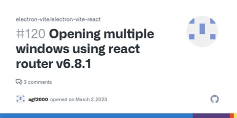 Opening Multiple Windows Using React Router V681 · Issue 120 · Electron Viteelectron Vite