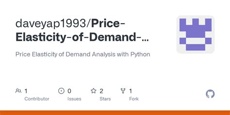 GitHub Daveyap Price Elasticity Of Demand Analysis Price Elasticity Of Demand Analysis