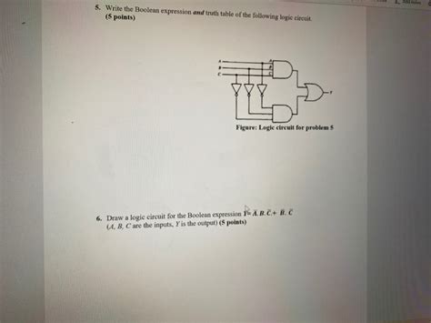 Solved 1 Write The Boolean Expression For A 4 Input And