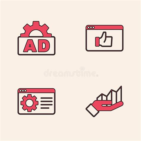 Set Pie Chart Infographic Advertising Customer Product Rating And Browser Setting Icon Vector