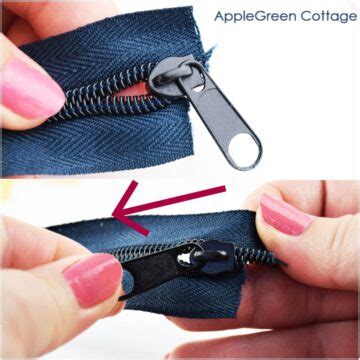 How To Put A Slider On A Zipper AppleGreen Cottage