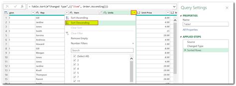 Learn Excel Sort Data In Power Query In Excel