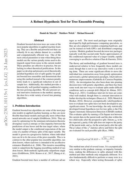 Pdf A Robust Hypothesis Test For Tree Ensemble Pruning
