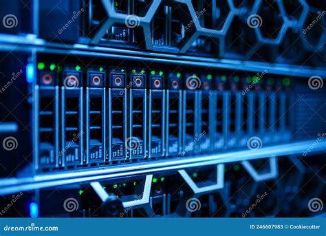 Servidor De Red De Equipo Moderno Imagen De Archivo Imagen De Industria Mainframe 246607983