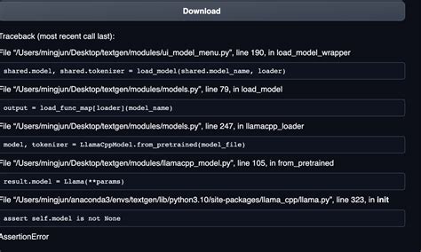 cant seem to load the llama cpp model in · issue 3738 · oobabooga text
