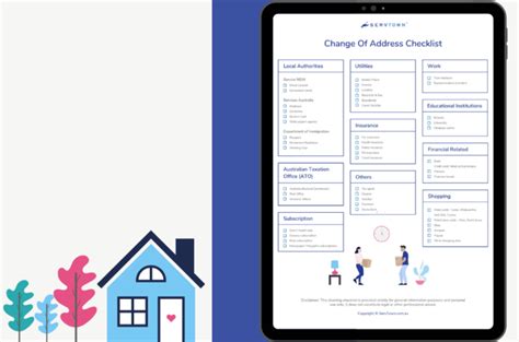 Change Of Address Checklist NSW Free Printable PDF